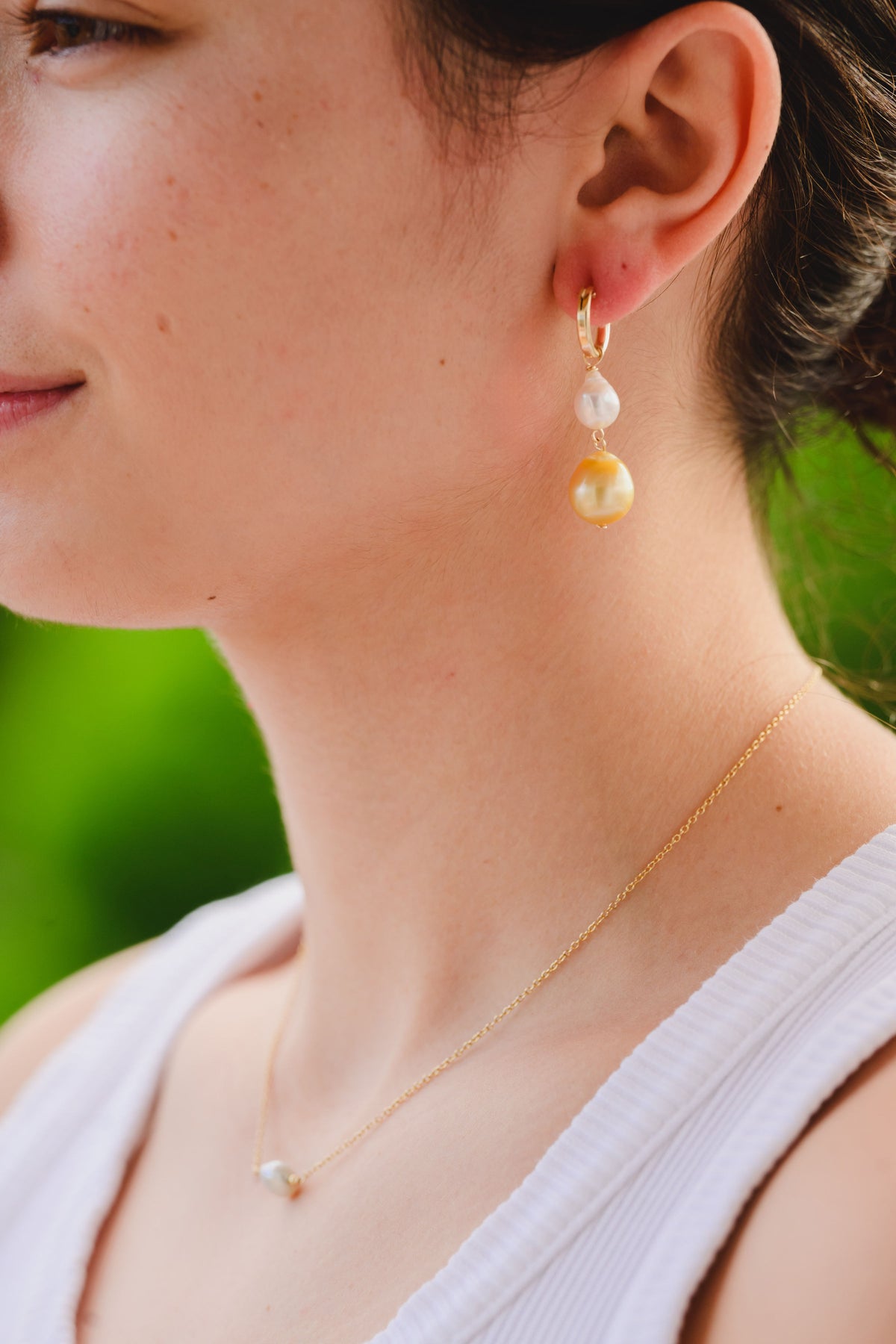 Coco earrings - South Sea x Freshwater – Komakai Jewelry Hawaii